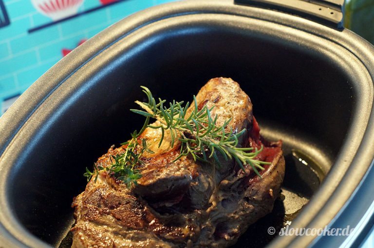 Weihnachtsbraten aus dem Slowcooker: Wildschweinkeule | Langsam kocht ...