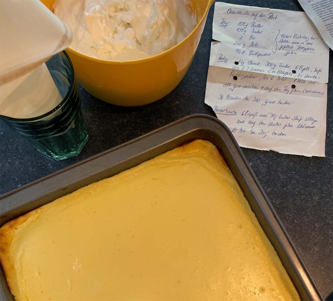 Baiser-Käsekuchen vom Blech | Langsam kocht besser